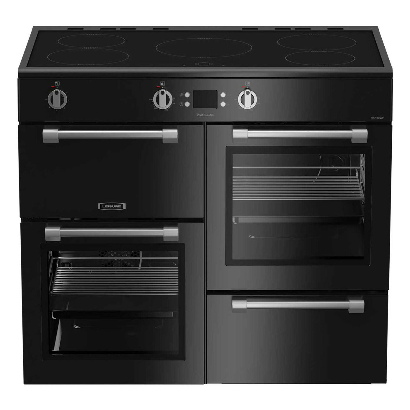 Leisure CK100D210K 100cm COOKMASTER Induction Range Cooker in Black