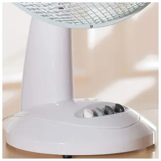 Fine Elements COL1251GE 12-Inch Oscillating Desk Fan in White