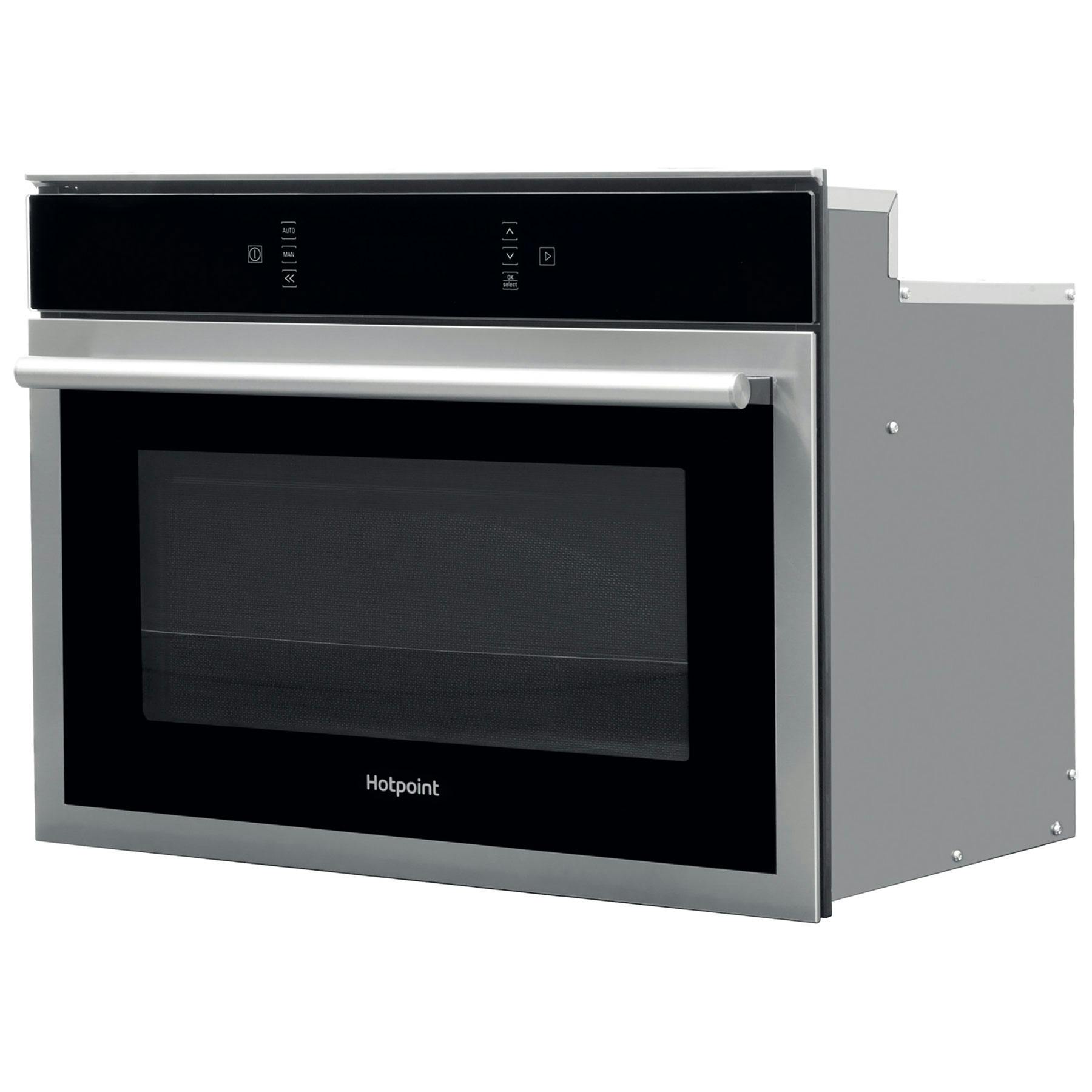 Hotpoint MP676IXH Built In 45cm Microwave Oven with Grill in St Steel