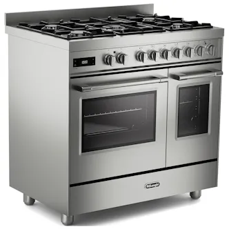 DeLonghi PRO965TMXX 90cm Wide Professional Line Dual Fuel Range Cooker ...